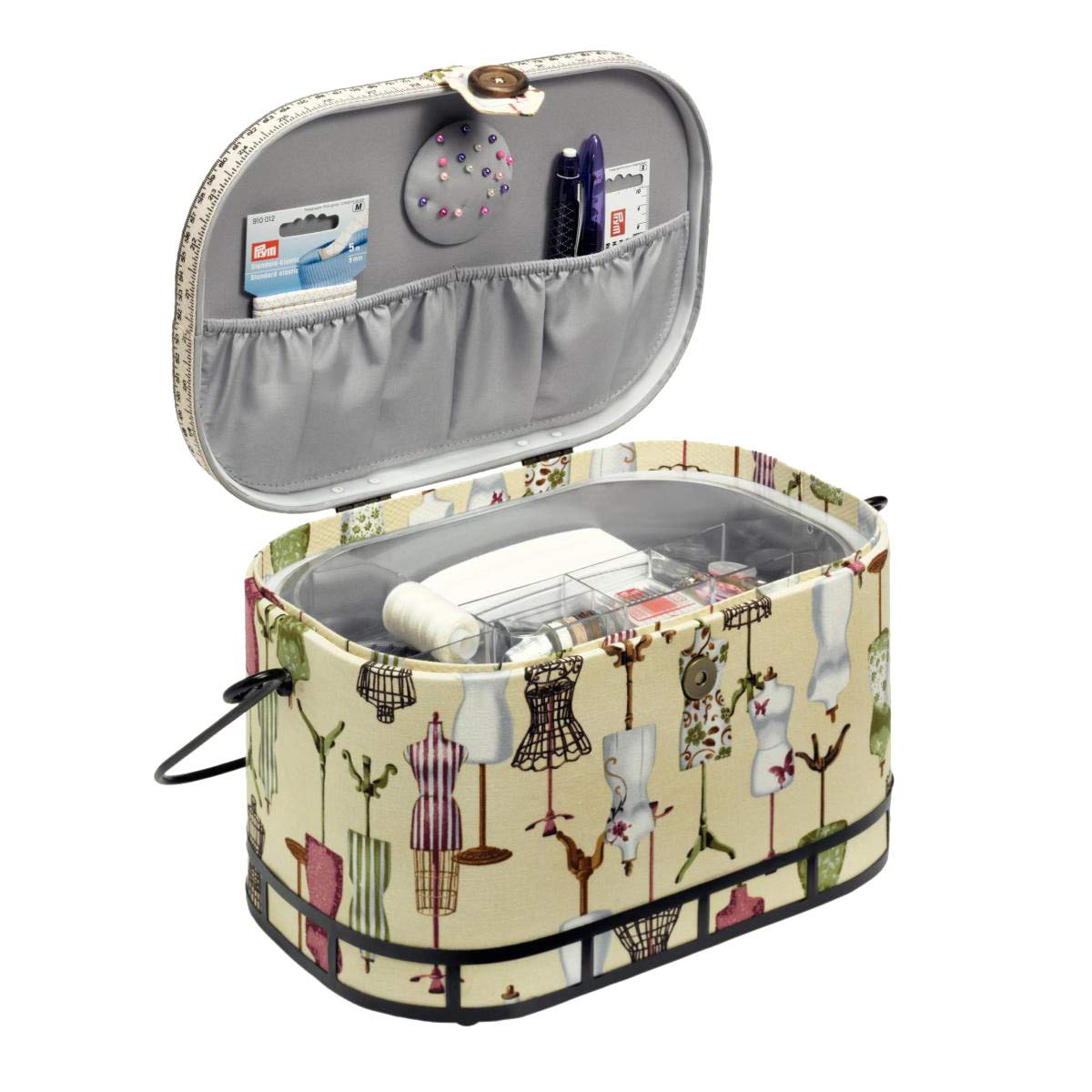 Prym Cestino portalavoro Manichino L Sewing Basket, Cotone, Black ...