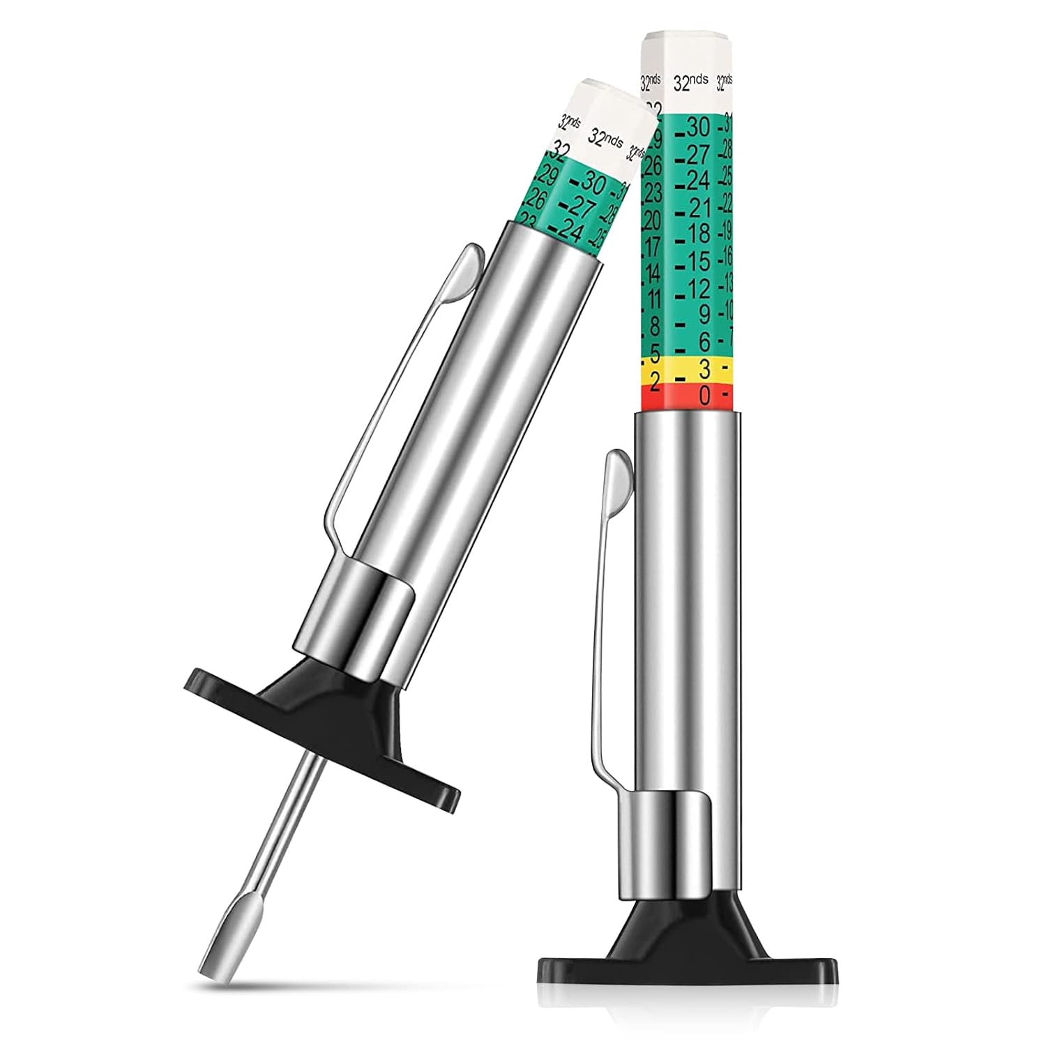 2 Pcs Tyre Tread Depth Gauge Tire Measuring Tool,Tyre Depth Gauge Smart ...