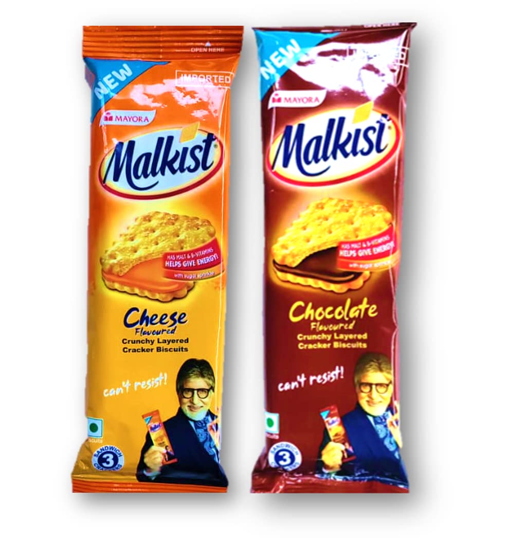 Buy Malkist Cheese Flavoured Crunchy Layered Cracker Biscuit 30g ...