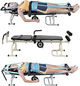 Amazon.com: Benediction Life Traction Bed Folding Massage Bed Table ...