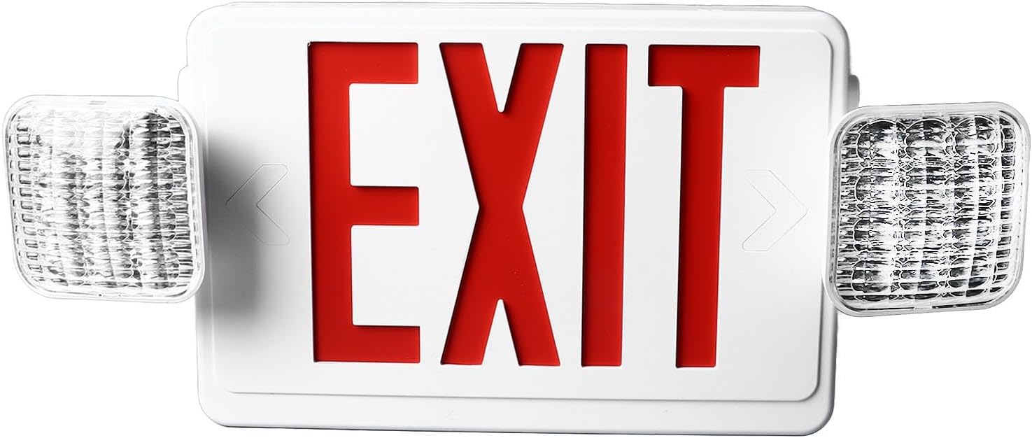 Amazon.com: Led Exit Signs With Emergency Lights, Emergency Exit Sign ...
