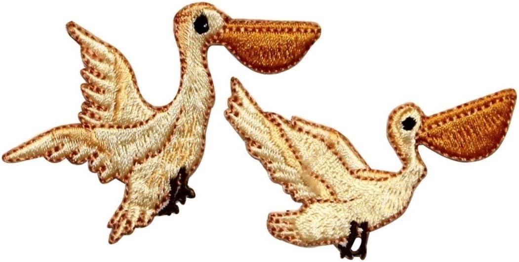 Amazon.com: ID 0524AB Set of 2 Pelican Patches Ocean Sea Birds ...