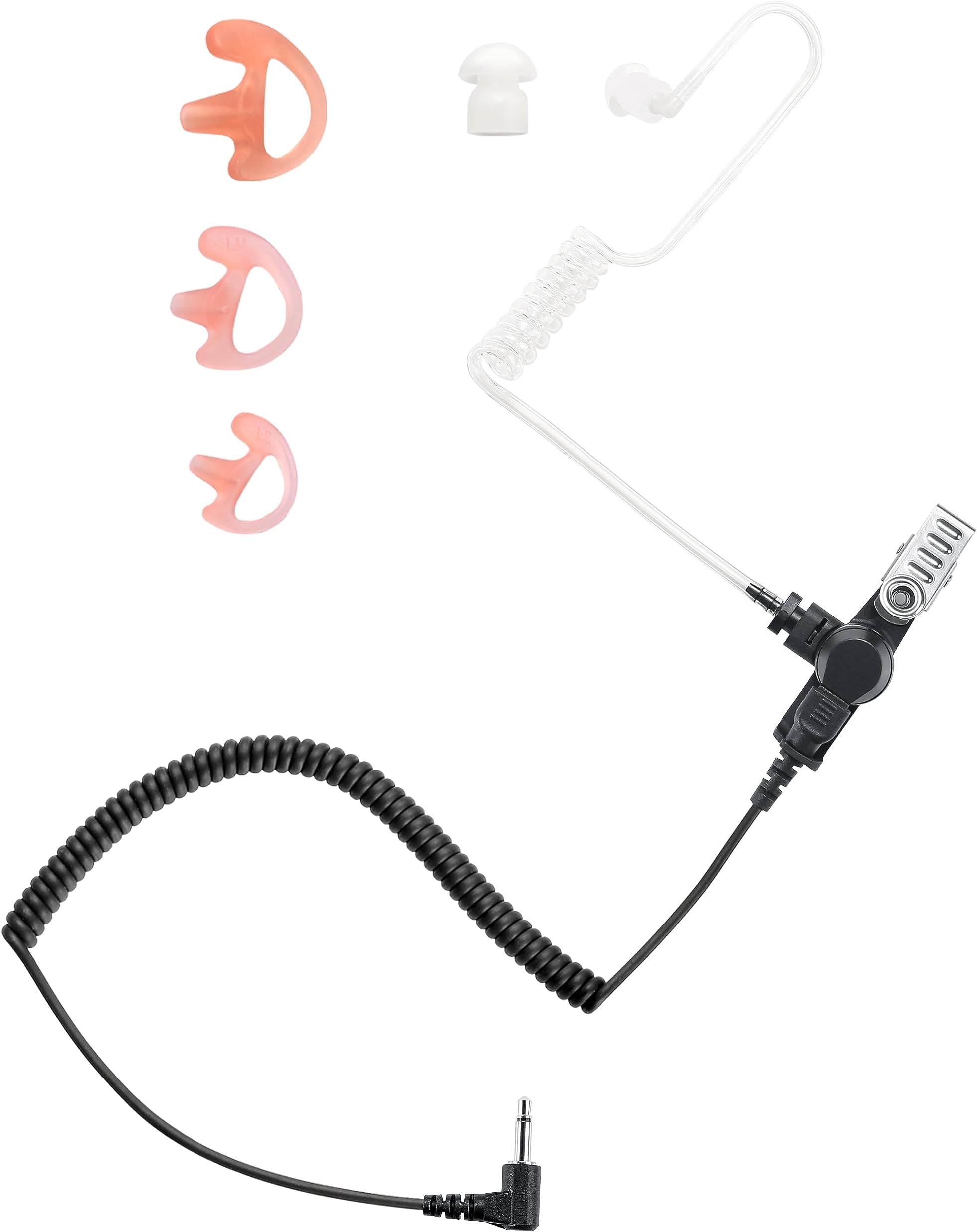 Amazon.com: Commountain Soft Earmold for Walkie Talkie Acoustic Tube ...