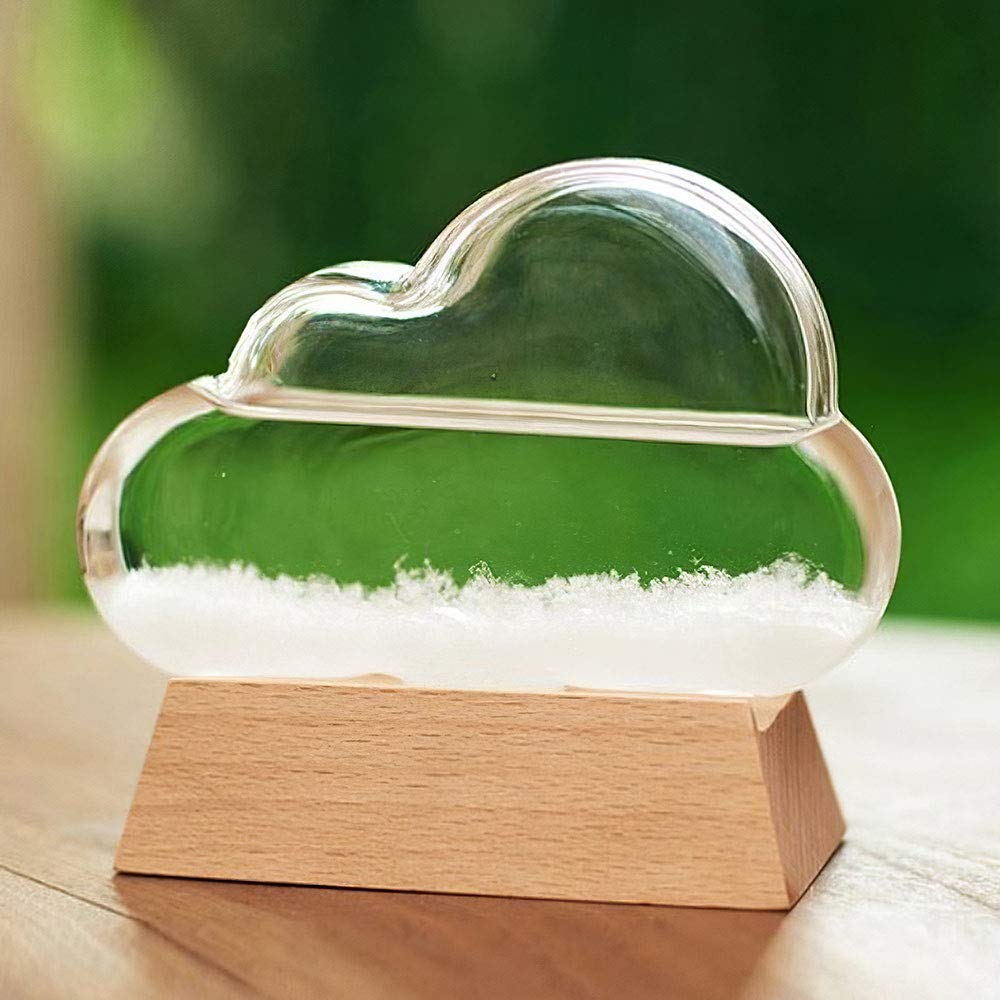 Amazon.com: Blingbin Cloud Shape Storm Glass Crystal Weather Station ...