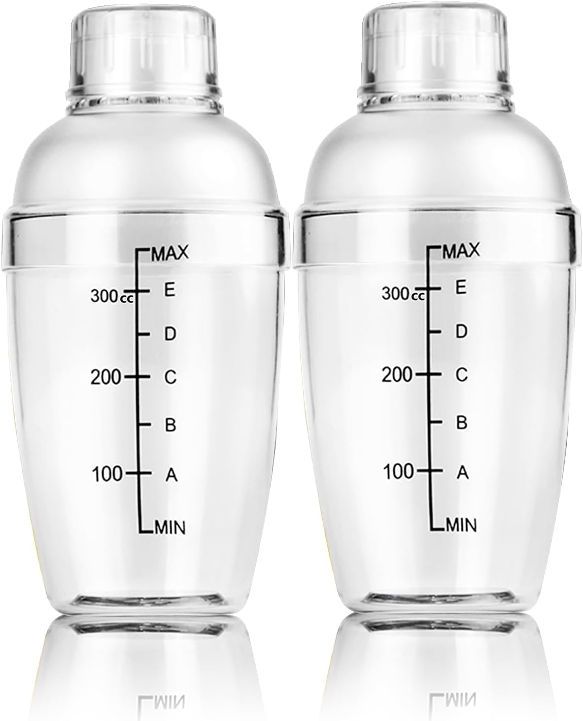 Amazon.com: 2pcs Plastic Cocktail Shaker, Transparent Drink Mixer Wine ...