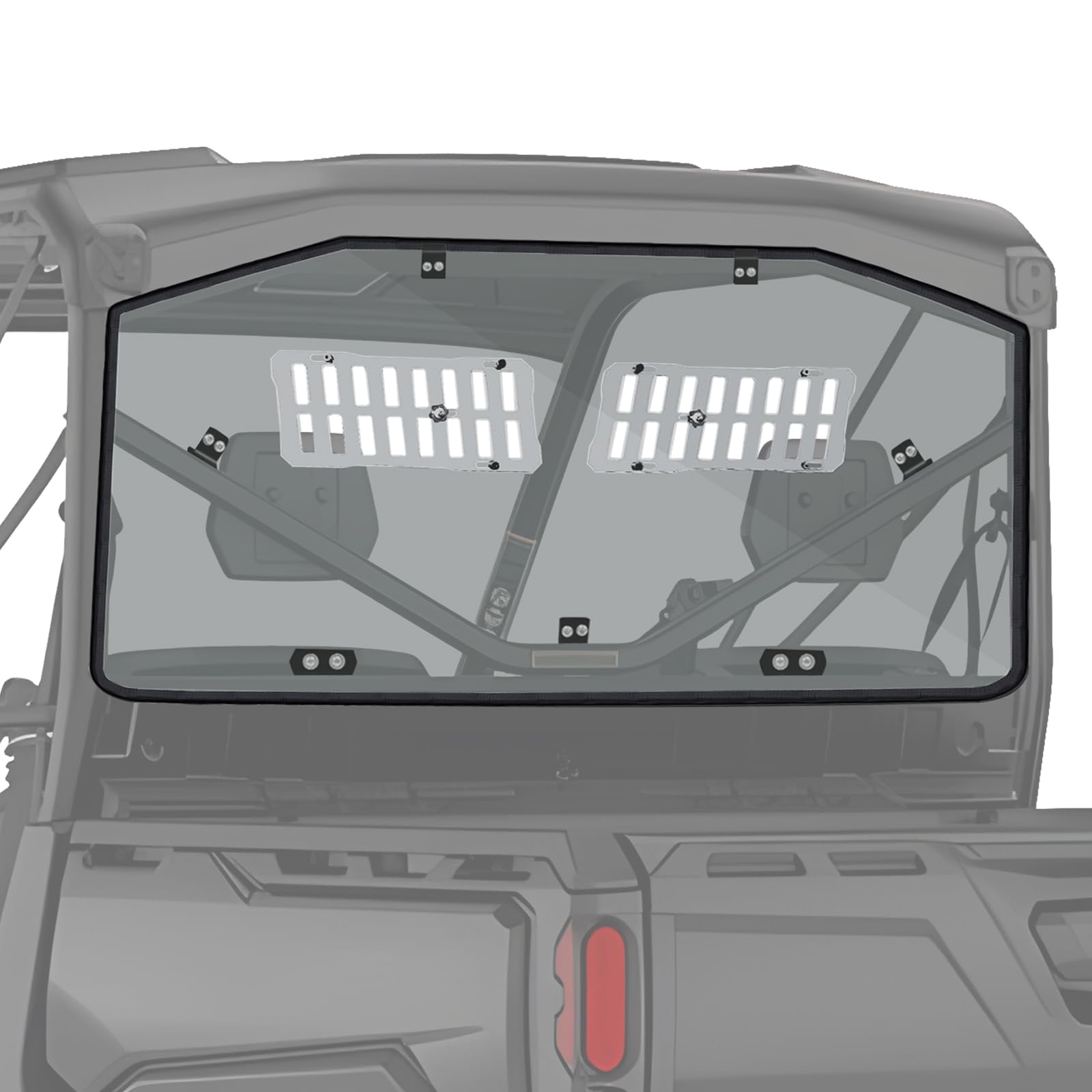 Amazon.com: StarknightMT Sliding Vent UTV Rear Windshield Compatible ...