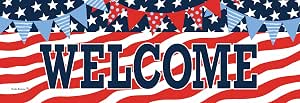 Amazon.com : PATRIOTIC PATTERNS CUSTOM DECOR Signature Sign, 5 inch x ...