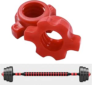 Amazon.com: Topyond 2PCS Dumbbell Screw Nut, Red Spinlock Collar Screws ...