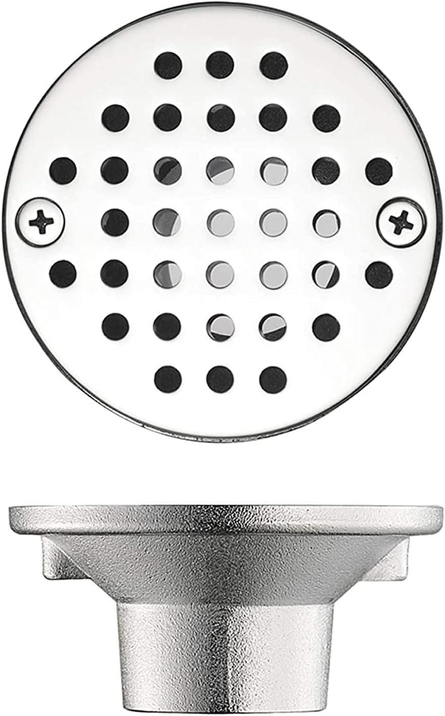 Round Shower Drain 90.5mm Brass Floor Drain Chrome Shower Floor Drain ...