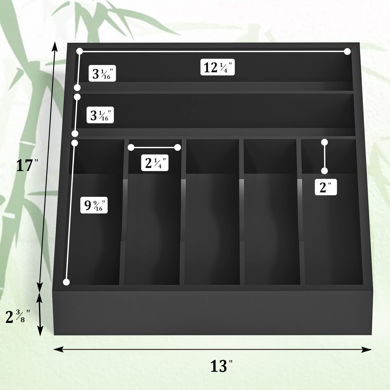 WUSHIZHUHUN Utensil Organizer Silverware Drawer Organizer - 7 Slots ...