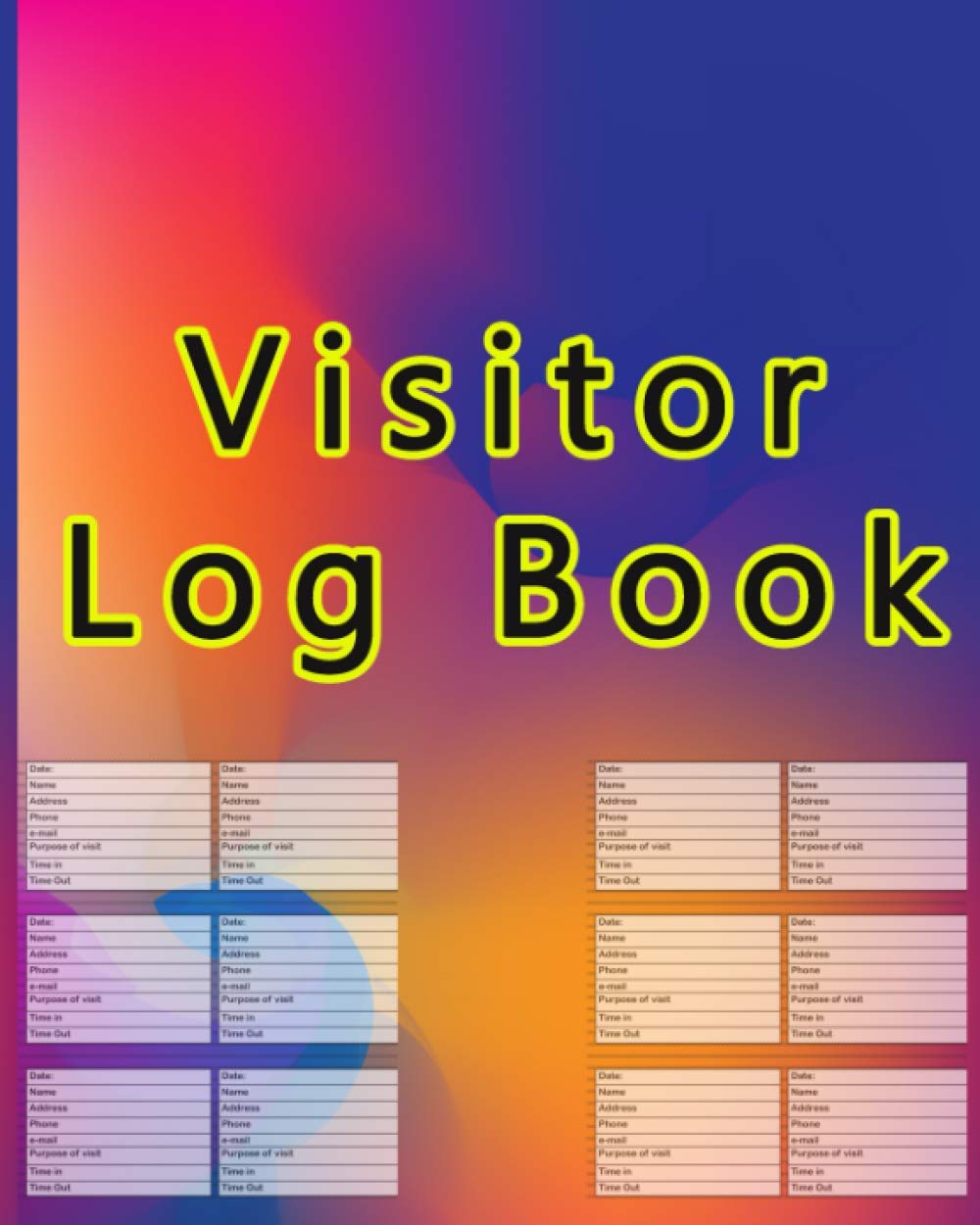 Visitor Log Book: Visitors Notebook/ Visitor Registration Book/Business ...