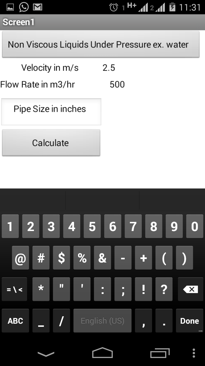 Pipe Sizing Calculator: app su Amazon Appstore