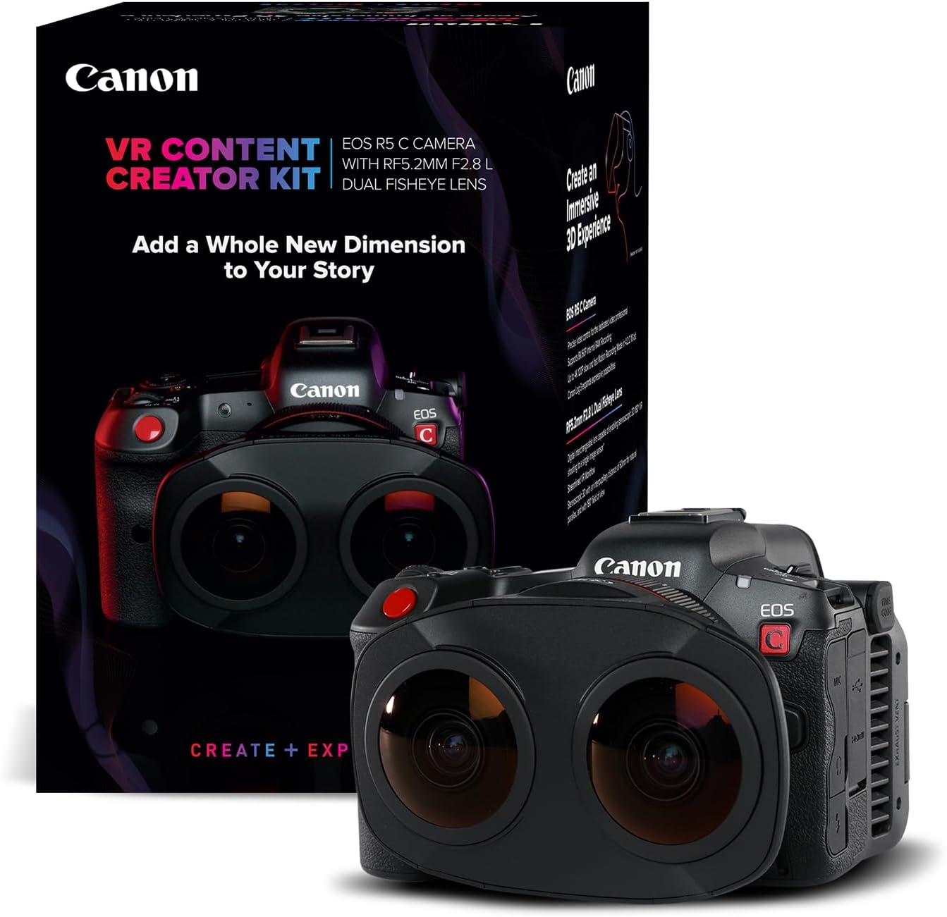 Amazon.com : Canon VR Content Creator Kit - EOS R5 C Full-Frame Hybrid ...