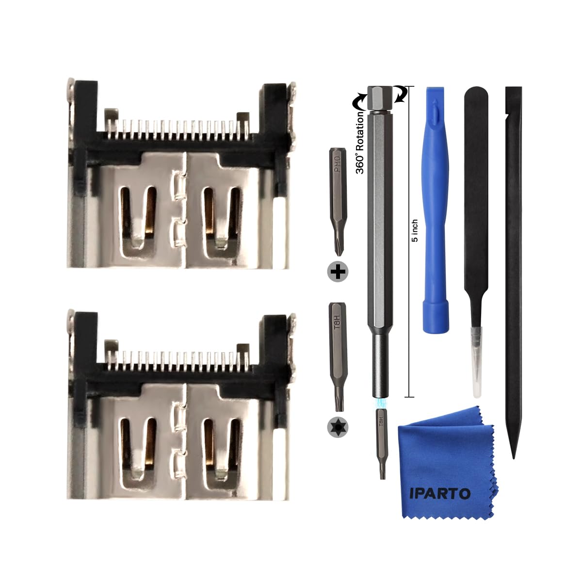 Amazon.com: iParto 2 Pack Replacement HDMI Port for PS4 Slim / PS4 PRO ...