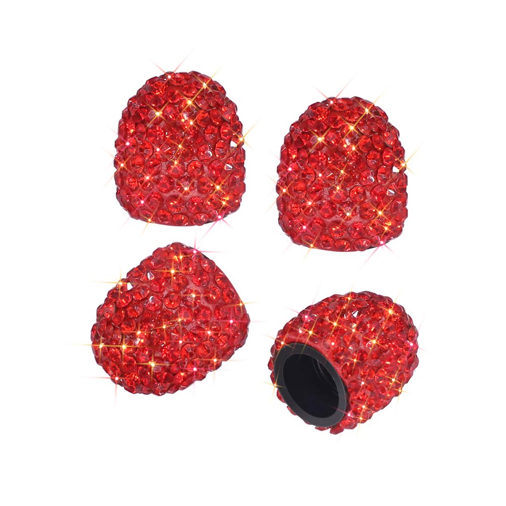 Amazon.com: SAVORI Valve Stem Caps, 4 Pack Handmade Crystal Rhinestone ...