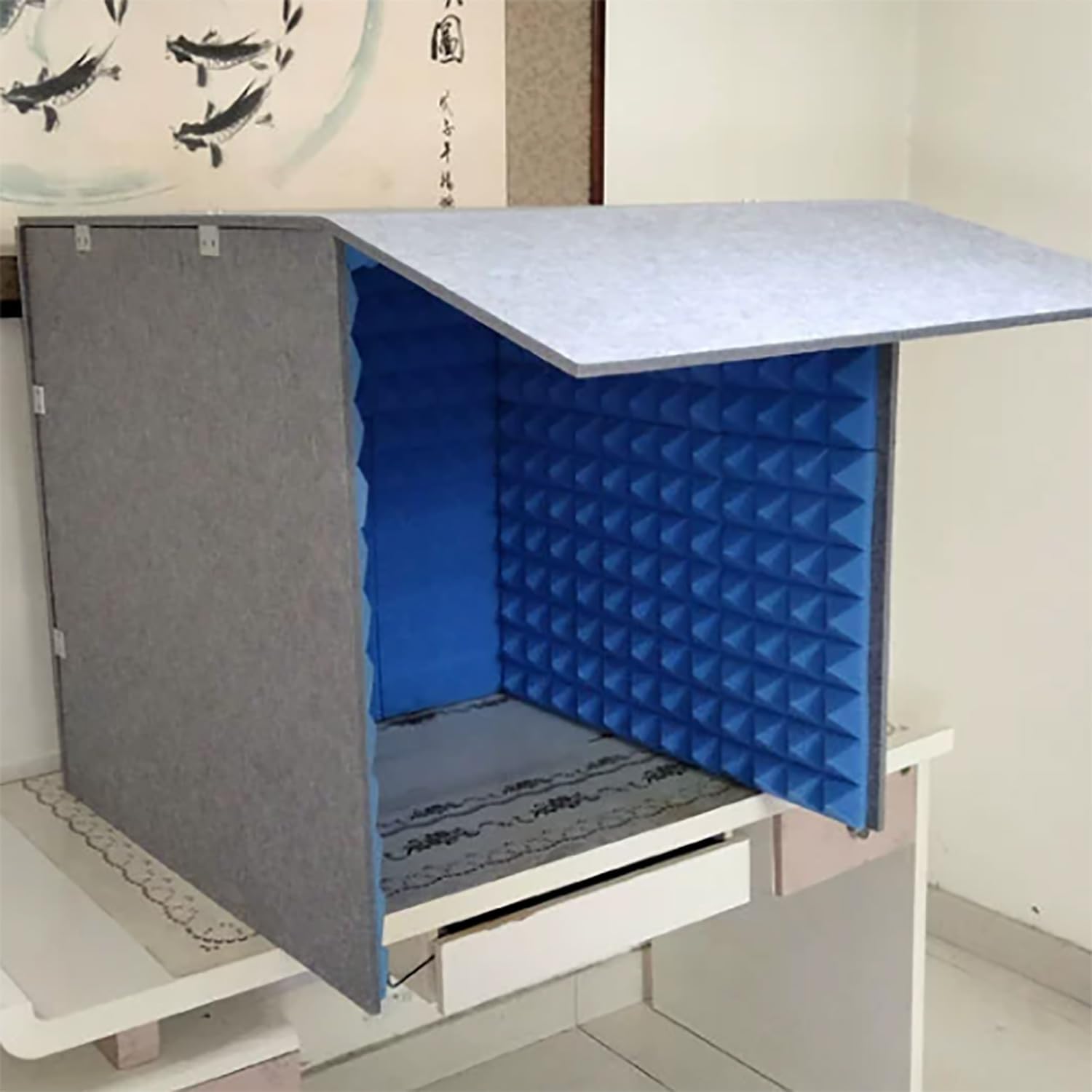 Portable Soundproof Booth, Reflection Filter & Microphone Isolation ...