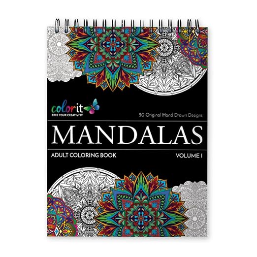 Amazon.com: Mandala Coloring Book for Adults with Thick Artist Quality ...