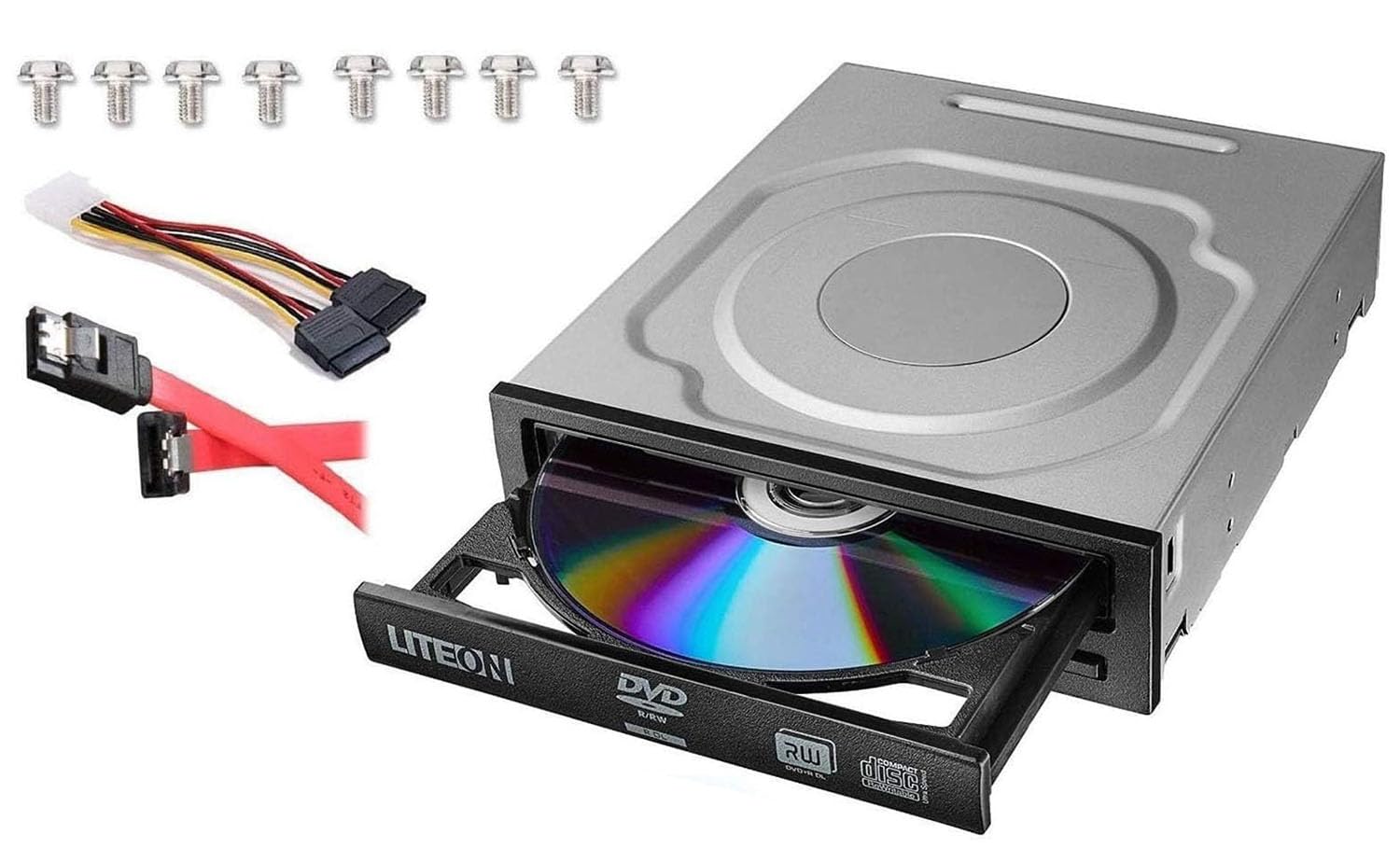 Amazon.com: Lite-On 24X SATA Internal DVD+/-RW Drive Optical Drive ...
