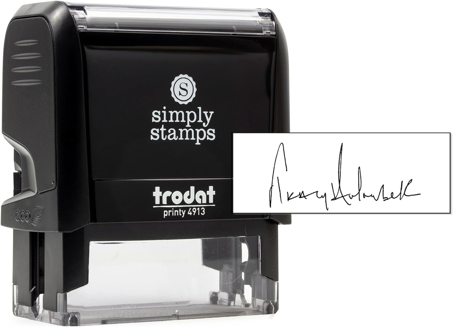 Amazon.com : Custom Signature Stamp - Self Inking Personalized ...