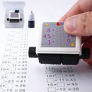 Math Stamp Roller Additions and Subtraction Roller Digital Teaching ...