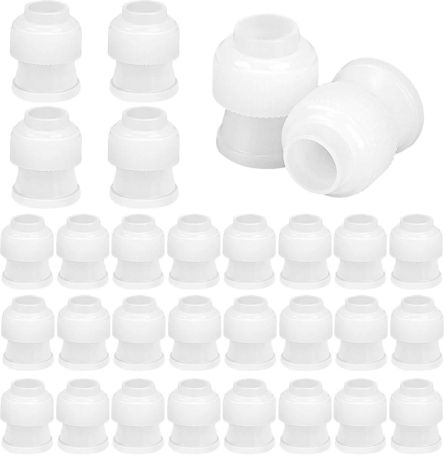 Amazon.com: 30 Pcs Plastic Couplers Cake Decorating Coupler Pipe Tip ...