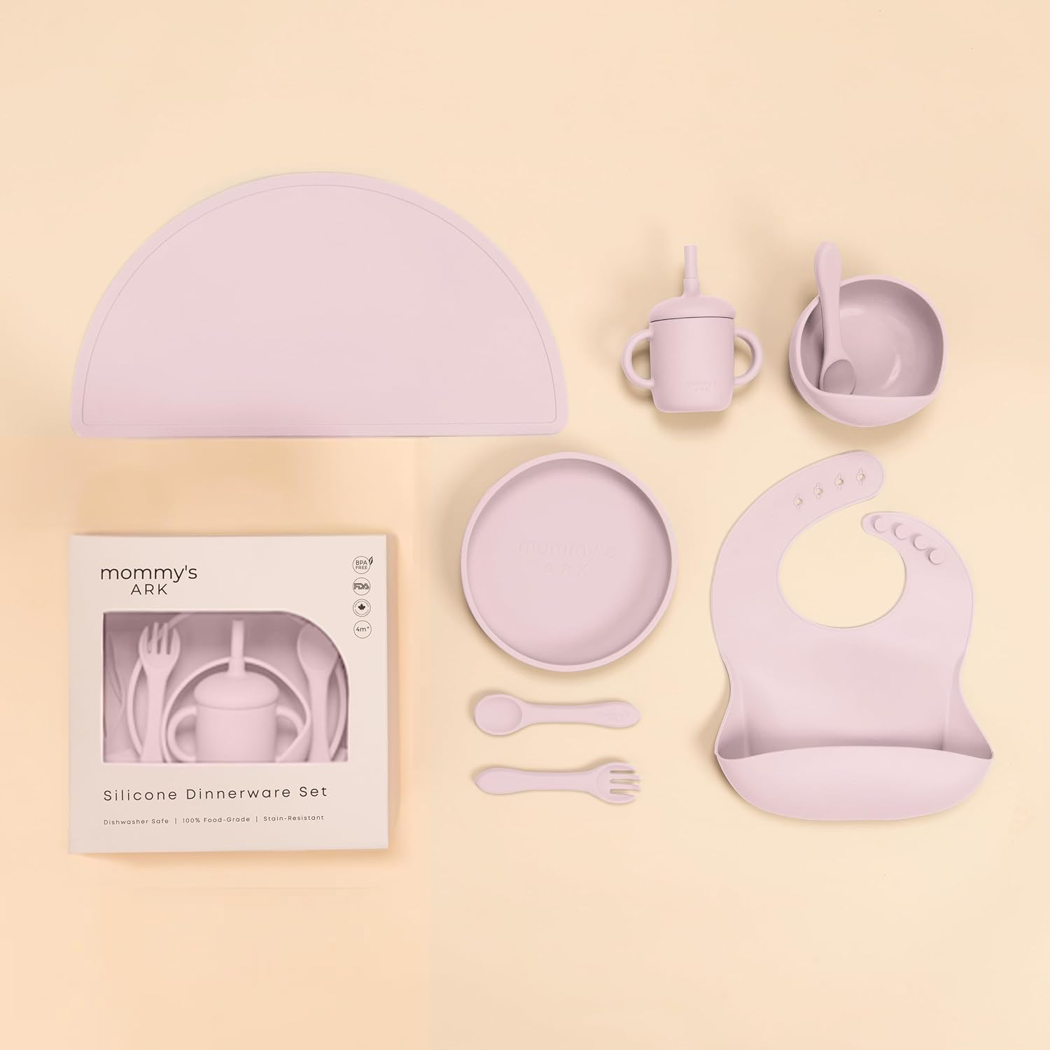 Amazon.com: Mommy's Ark 10-Piece Dinnerware Set: Food-Grade Essentials ...