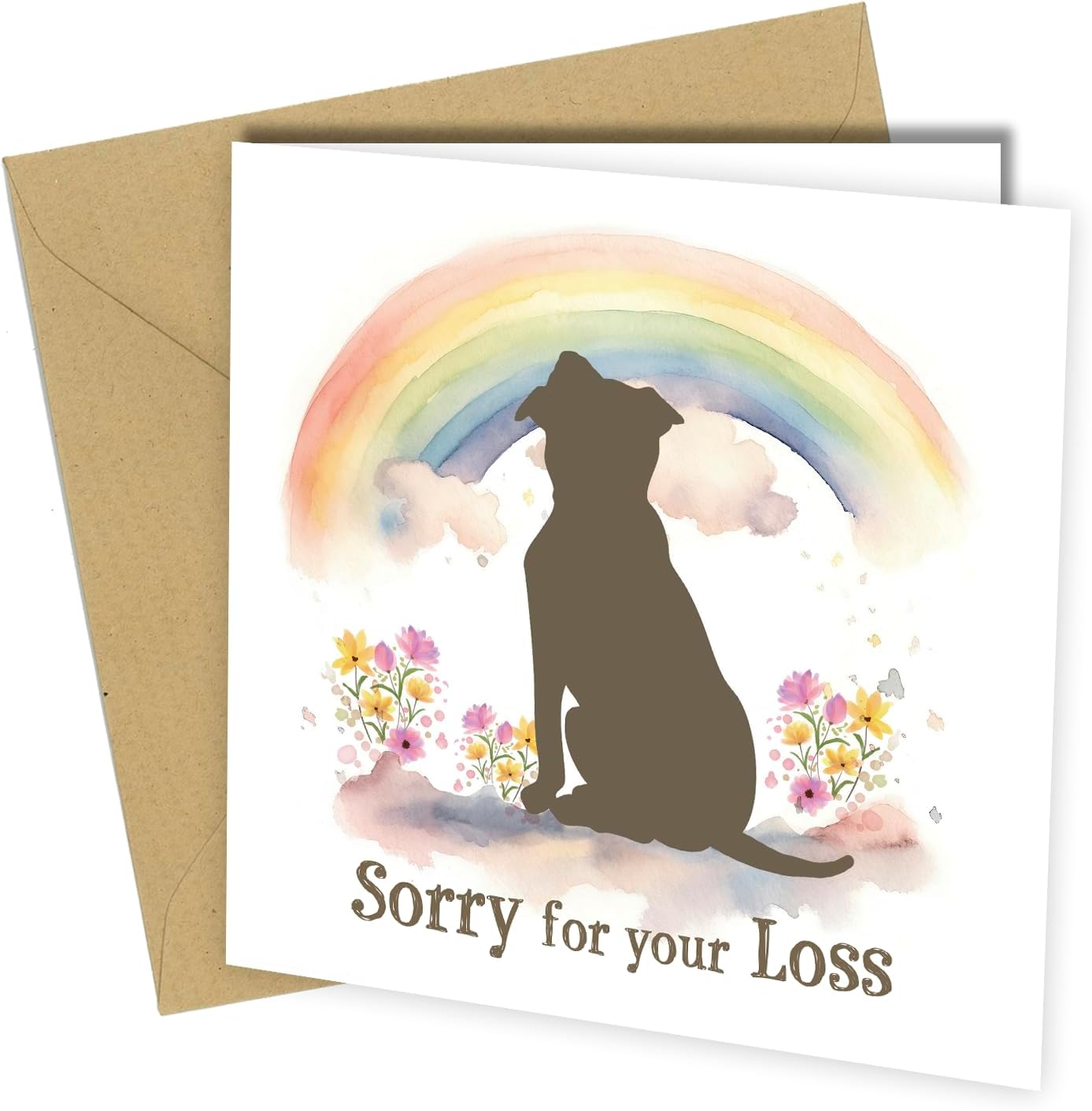 Sympathy Card for Dog Bereavement Condolence Sorry For Loss Death of ...