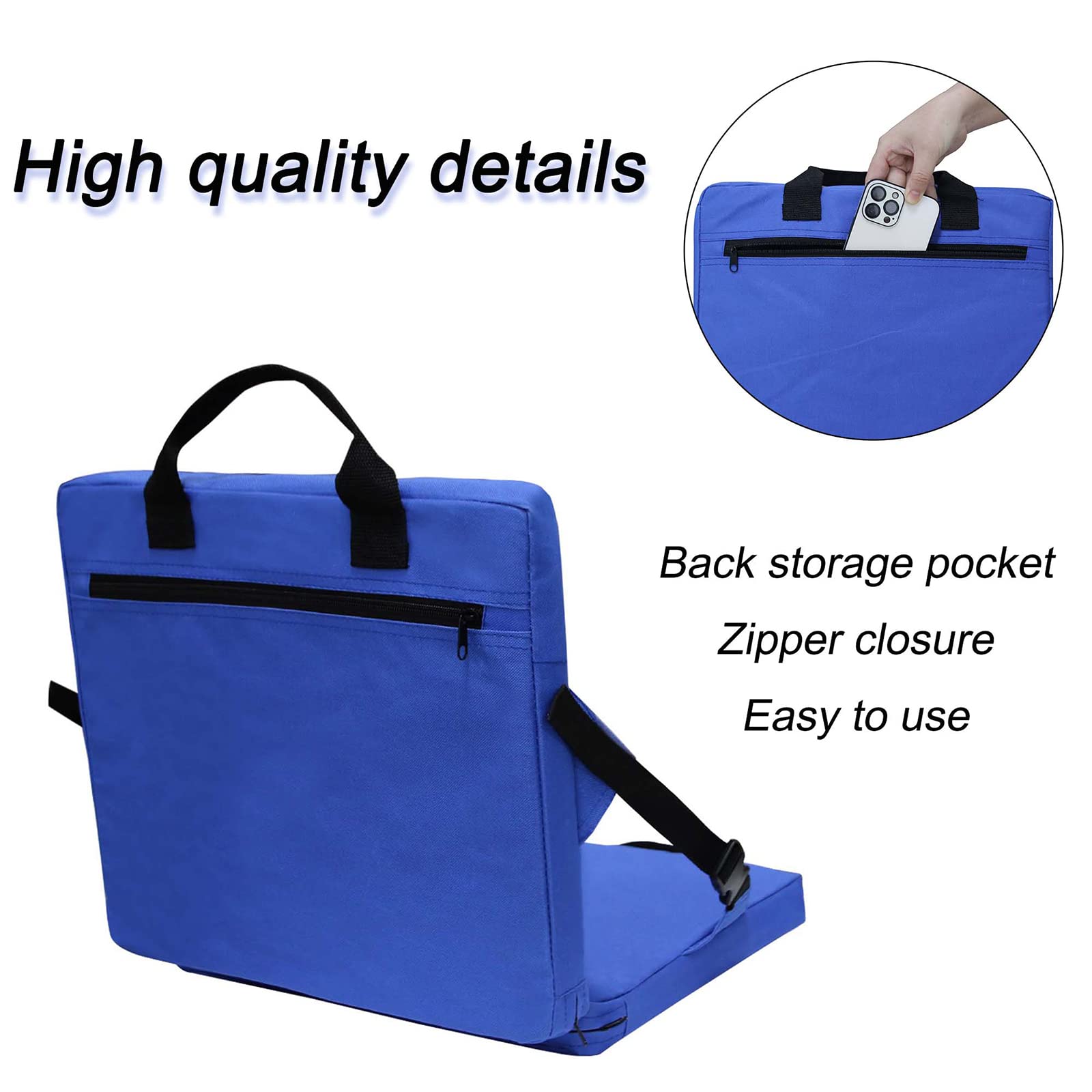 Portable Cushion, Outdoor Cushion with Backrest, Sports Stand Cushion ...