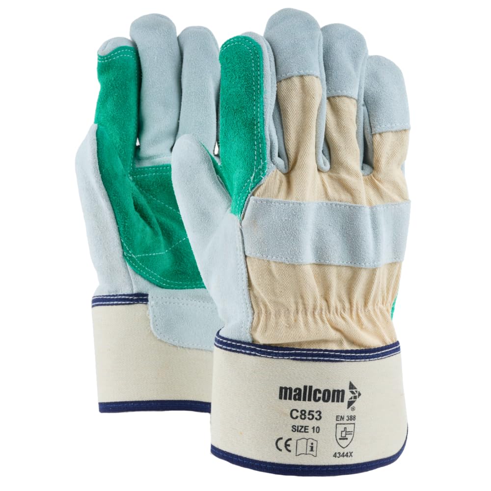 Mallcom Safety Gloves, C853 Canadian Leather Safety Gloves, Storng Grip ...