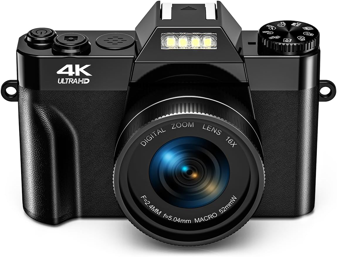 Amazon Canada: 4K Digital Camera AutoFocus 56MP UHD Vlogging Camera ...