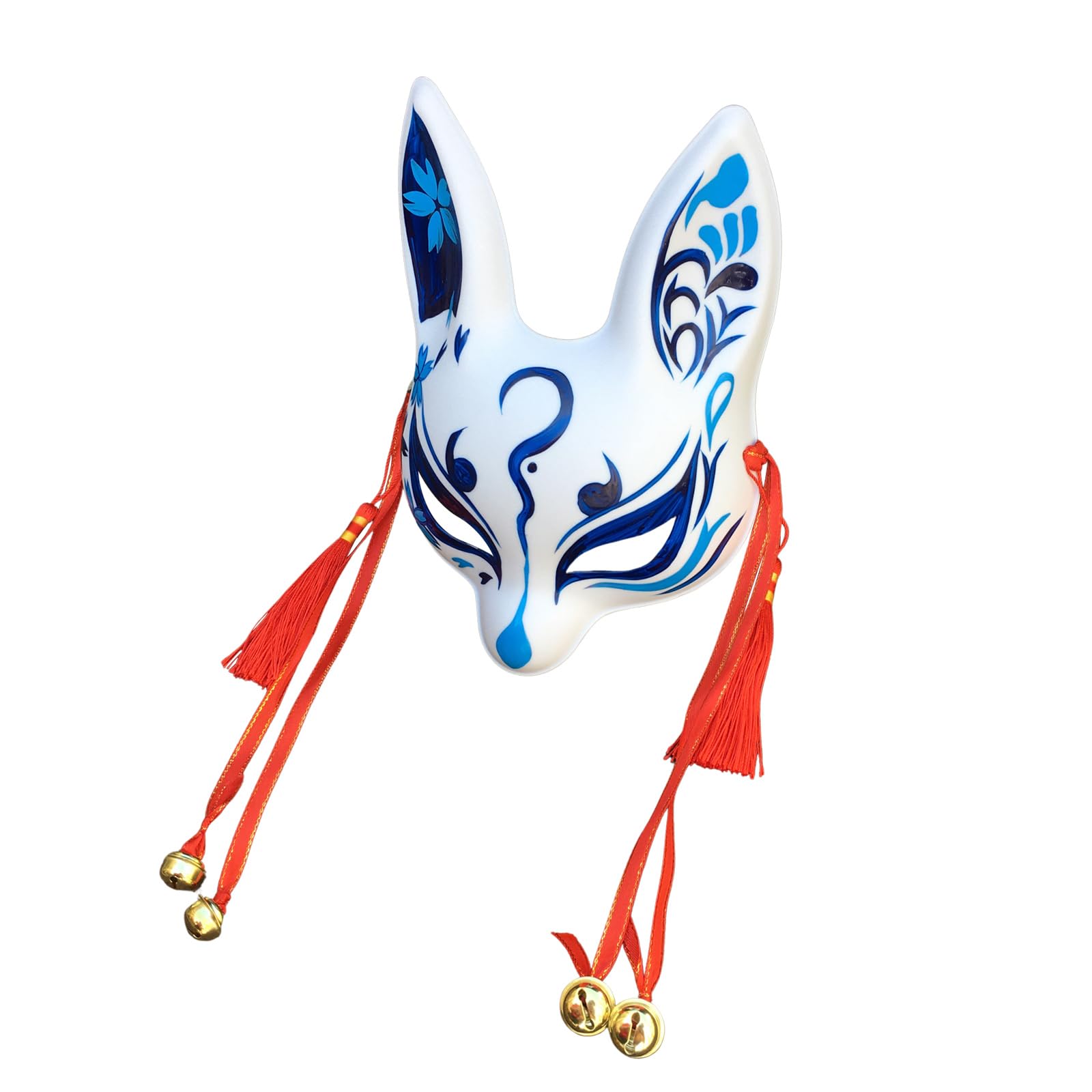 Kabuki Fox Mask Red Kawaii Kabuki Kitsune Mask Traditional Japanese