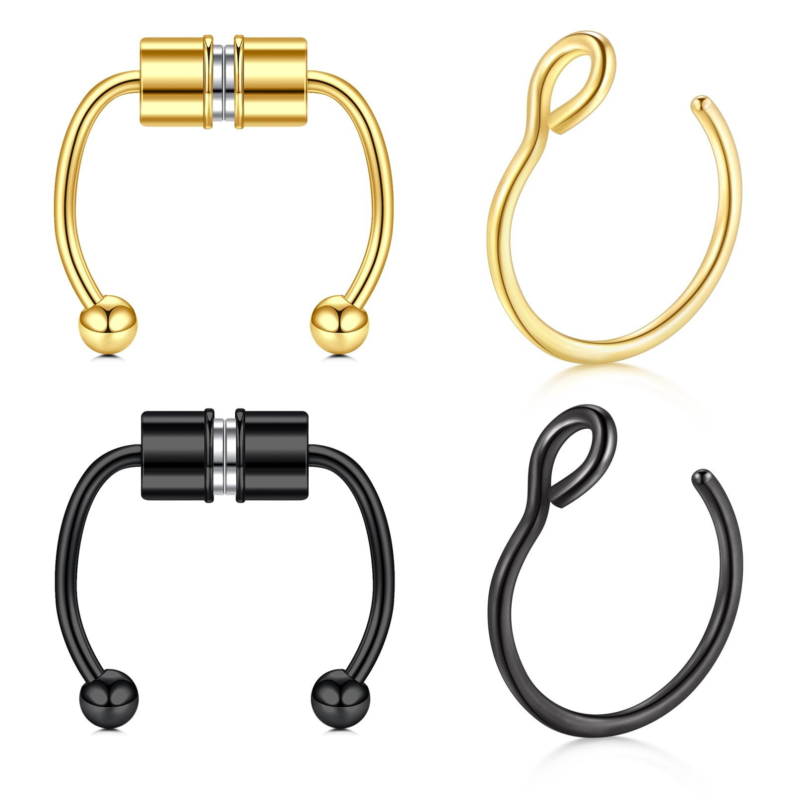 Snapklik.com : Fake Nose Ring Fake Septum Fake Nose Rings Fake Nose ...