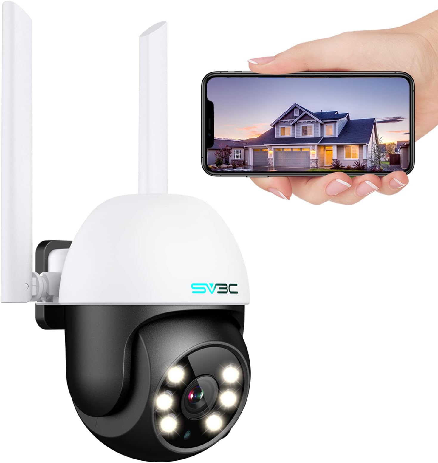 Amazon.com : SV3C PTZ WiFi Security Camera Outdoor, 5MP Wireless Dome ...