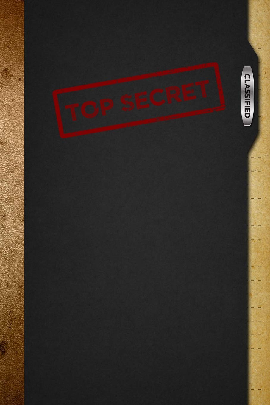 Top Secret. Classified: Blank Cream Pages. Dots-Lined Notebook ...