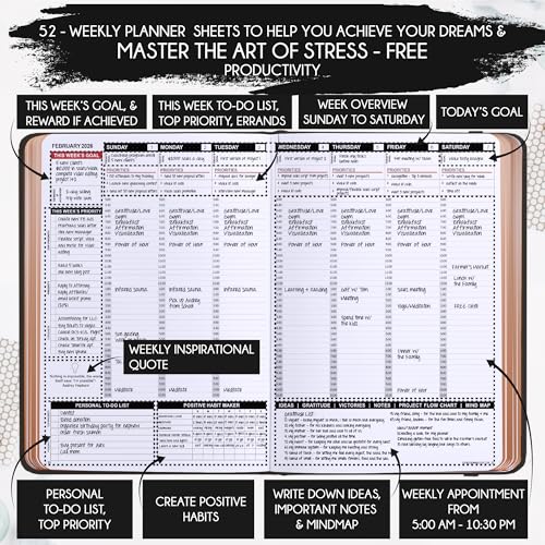 2026 Planner Weekly and Monthly | Law of Attraction Planner with Panduo ...