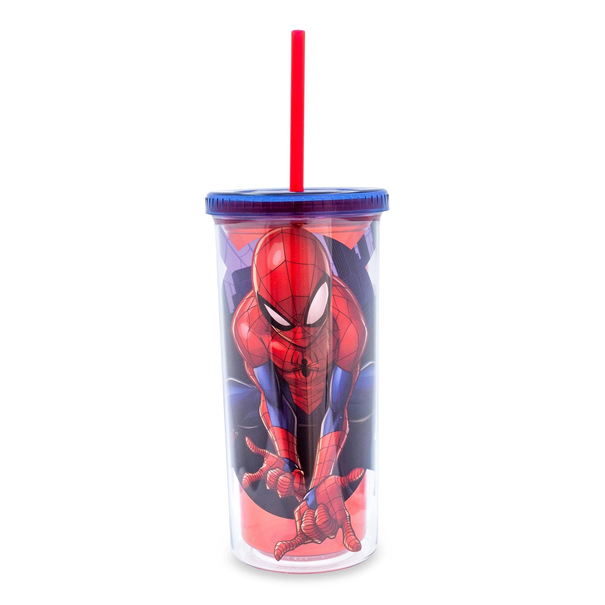Amazon.com | Marvel Comics Spider-Man Plastic Carnival Cup, Travel ...