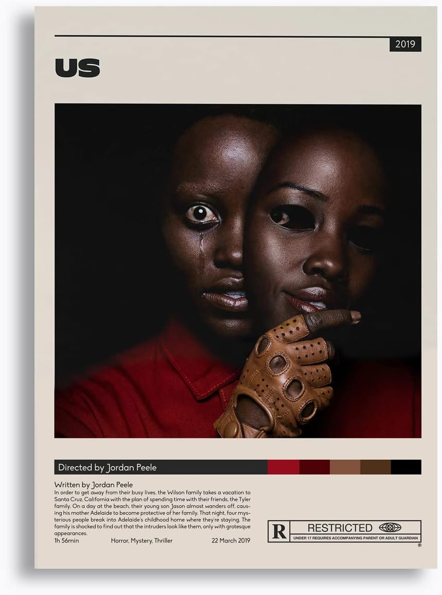 Amazon.com: Us Movie Poster - Jordan Peele, Personalised Movie Poster ...