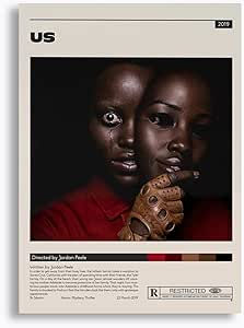 Amazon.com: Us Movie Poster - Jordan Peele, Personalised Movie Poster ...