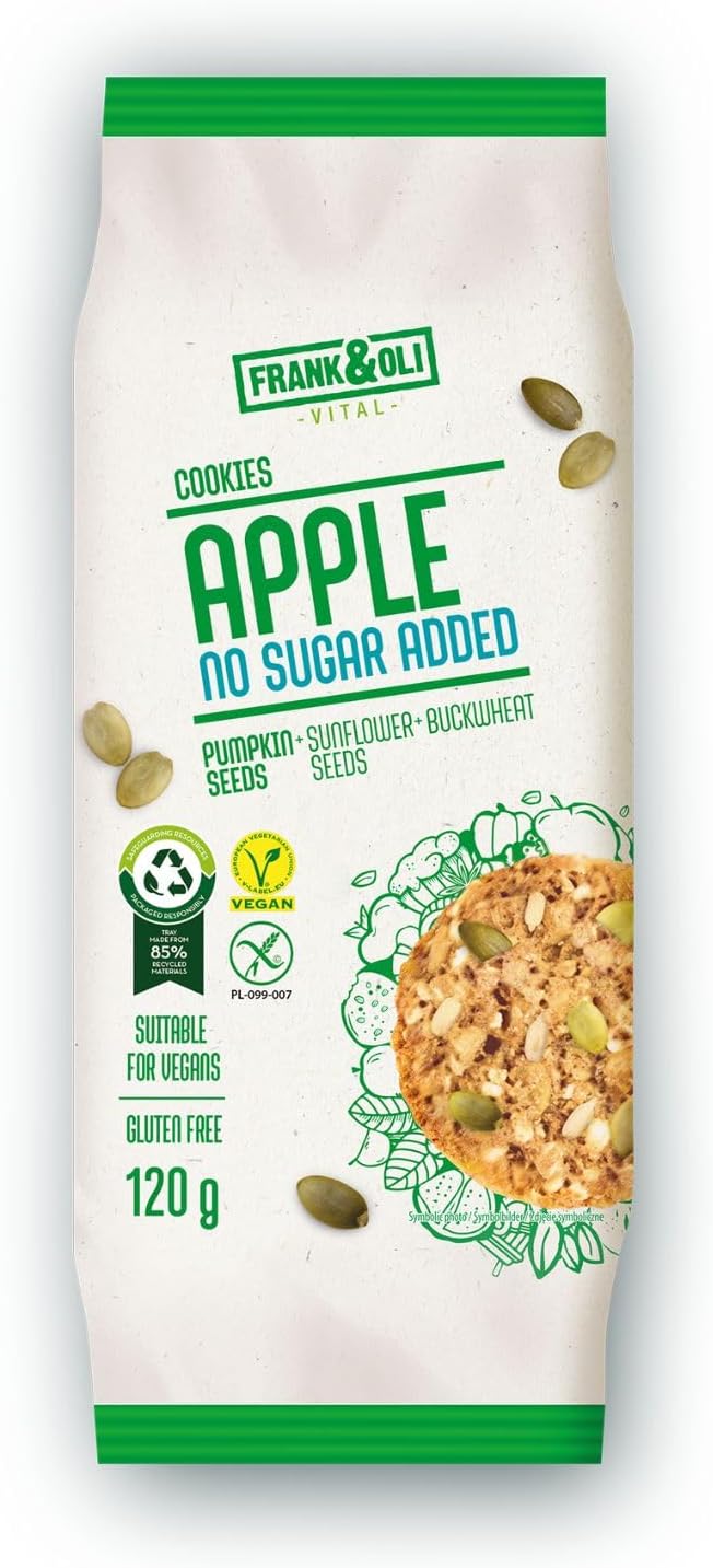 Amazon.co.jp: FRANK&OLI(フランクアンドオリ) グルテンフリークッキー アップル 120g (グルテンフリー ギルト ...