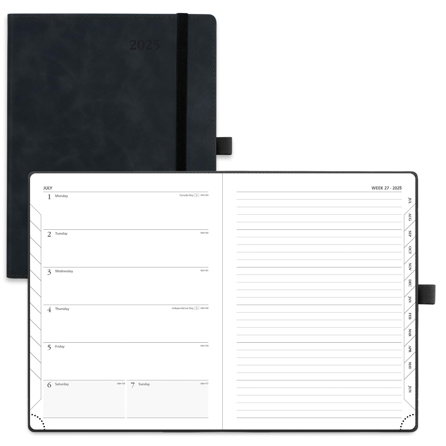 POPRUN Agenda 2025 (6.5'' x 8.5'') 2025 Weekly & Monthly Calendar ...