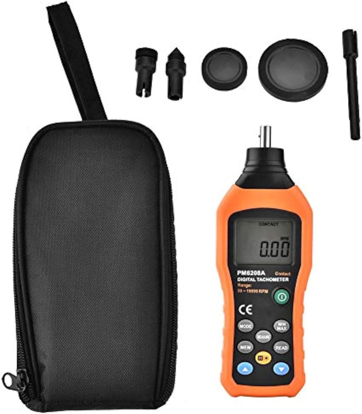 Tacómetro Digital DT6236E Tacómetro Fotográfico de/Sin 5 Dígitos 18mm ...