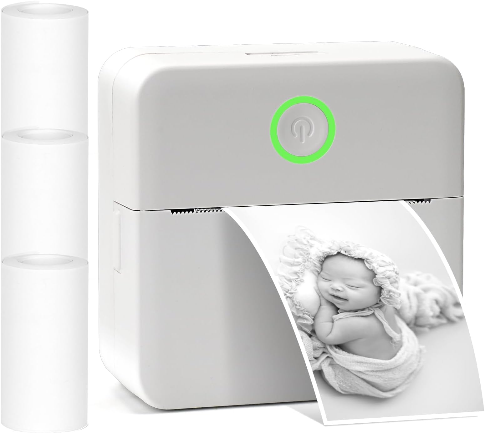 Mini Thermal Instant Photo Pocket Sticker Printer - Bluetooth Inkless ...