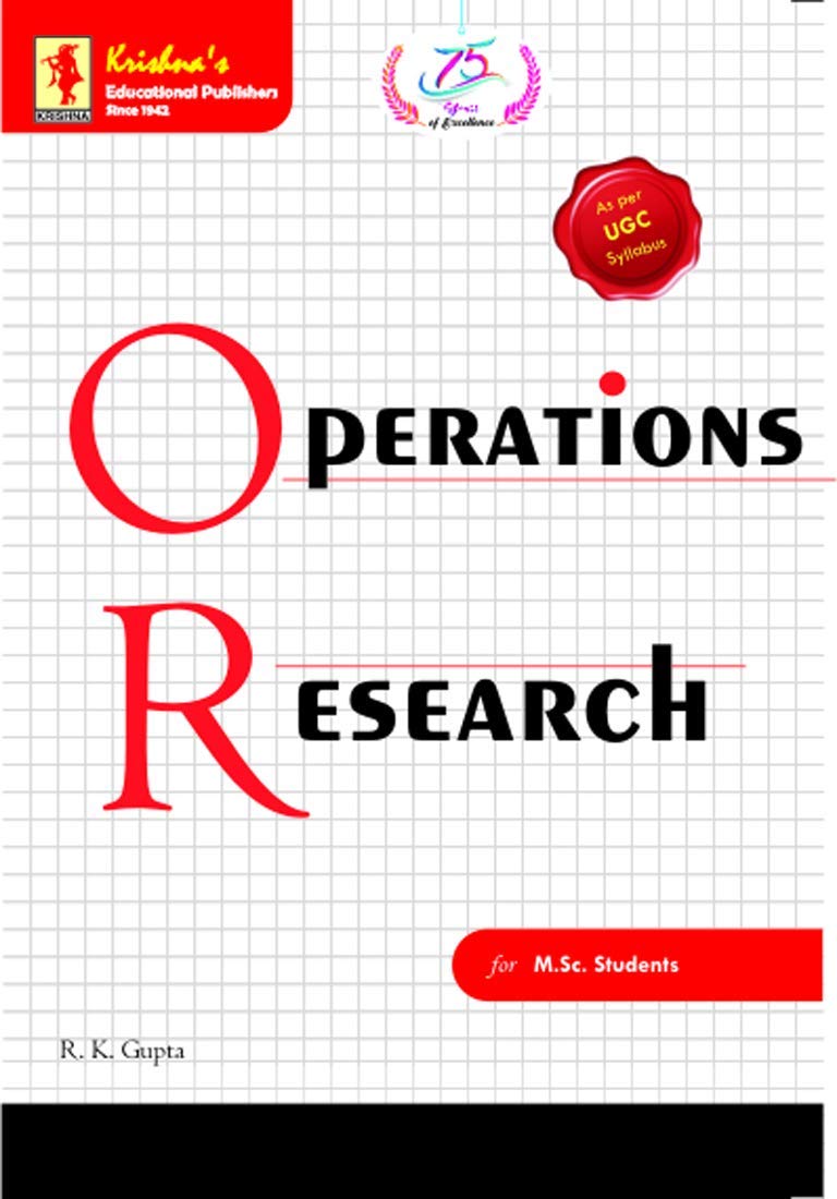 Operations research : by R.K. Gupta: Amazon.in: Books