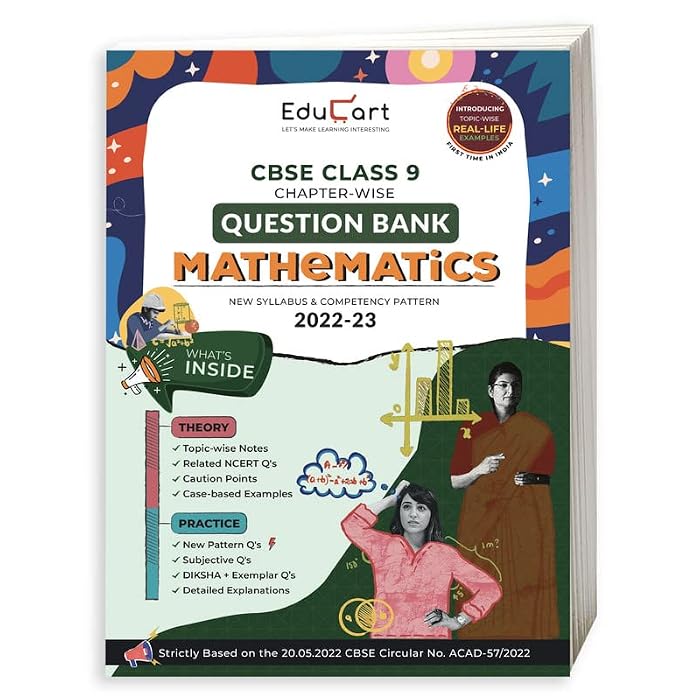Buy Educart CBSE Class 9 MATHEMATICS Question Bank Book for 2022-23 ...