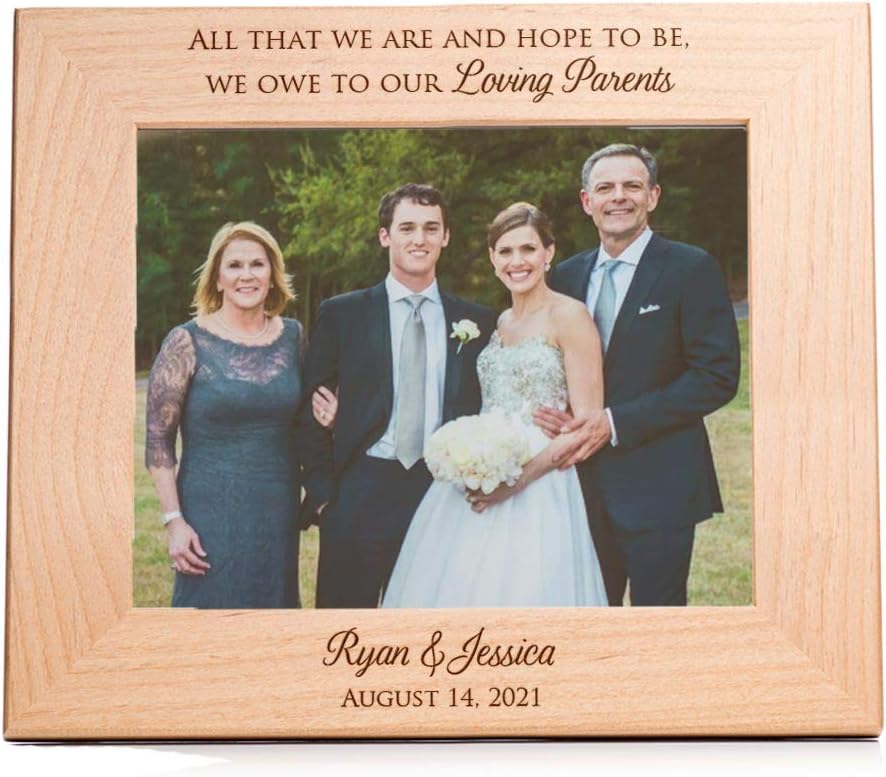 Amazon.com - Personalized Wedding Picture Frame for Parents of Bride ...