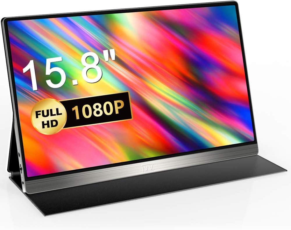 IVV Portable Monitor 15.8 Zoll Tragbarer USB C Monitor IPS Bildschirm ...