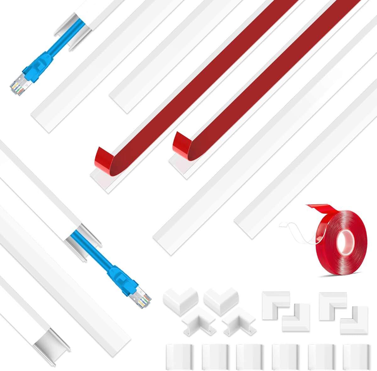 Amazon.co.uk: Surface Mounted Wire Channels - Surface Mounted Wire ...