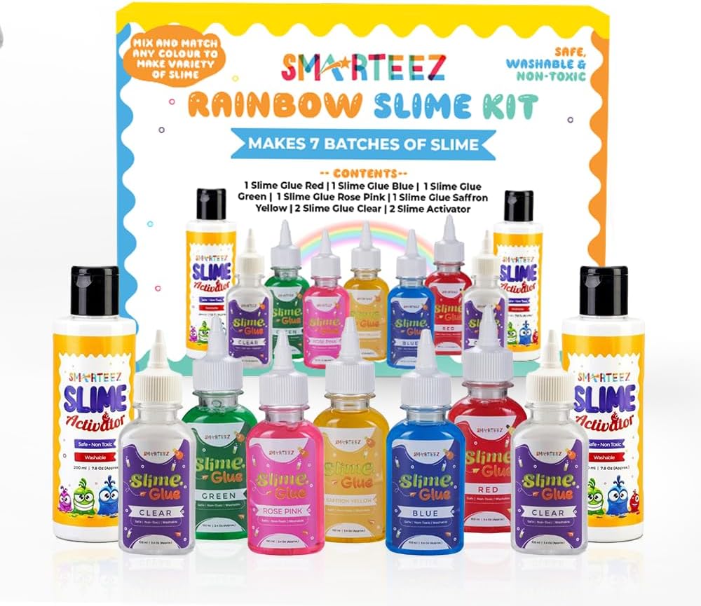 Buy SMARTEEZ Northern Lights Slime Therapy JAR | Glow in The Dark Slime ...