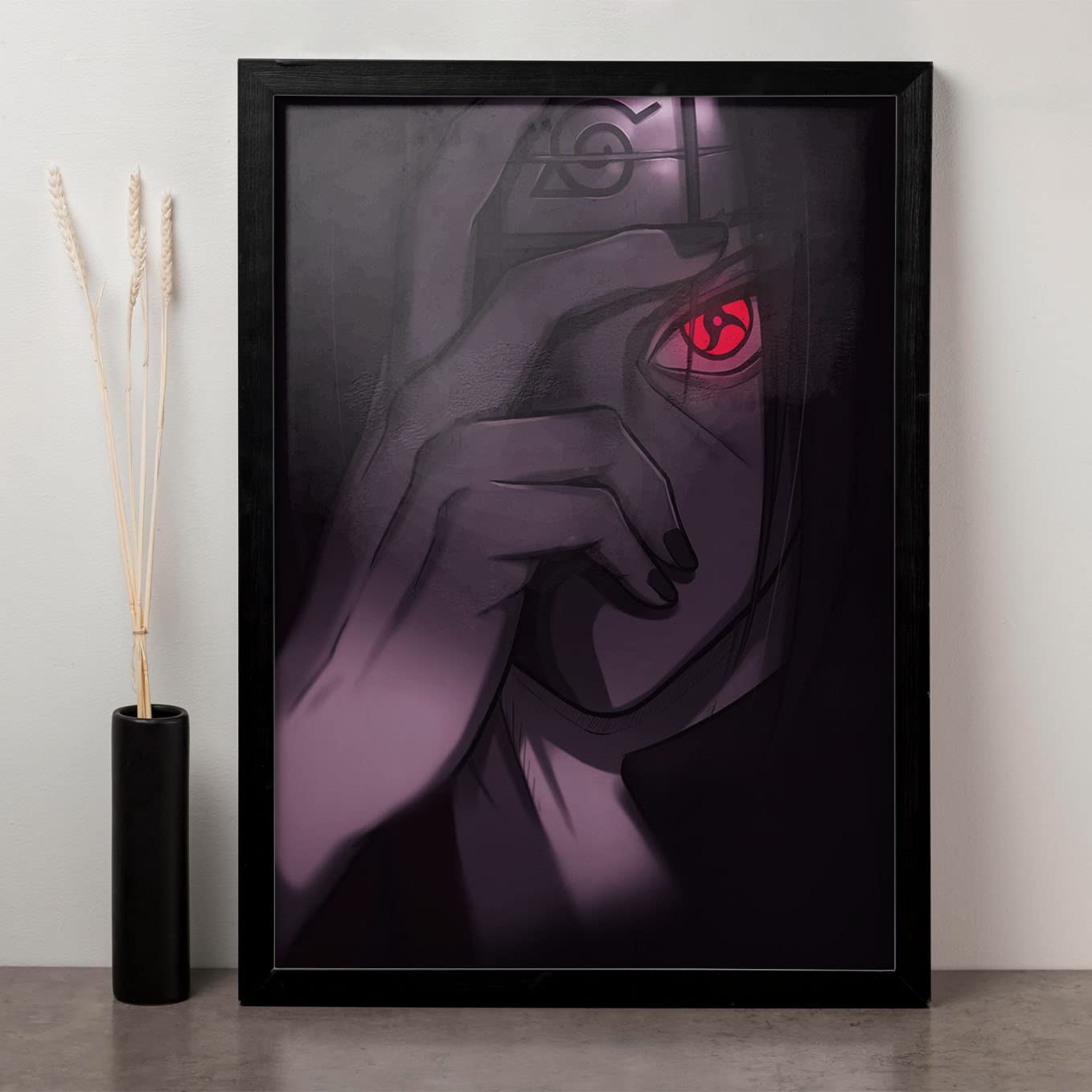 SoulAbiti Naruto Itachi Uchiha Sharingan poster wall frame art (12 ...
