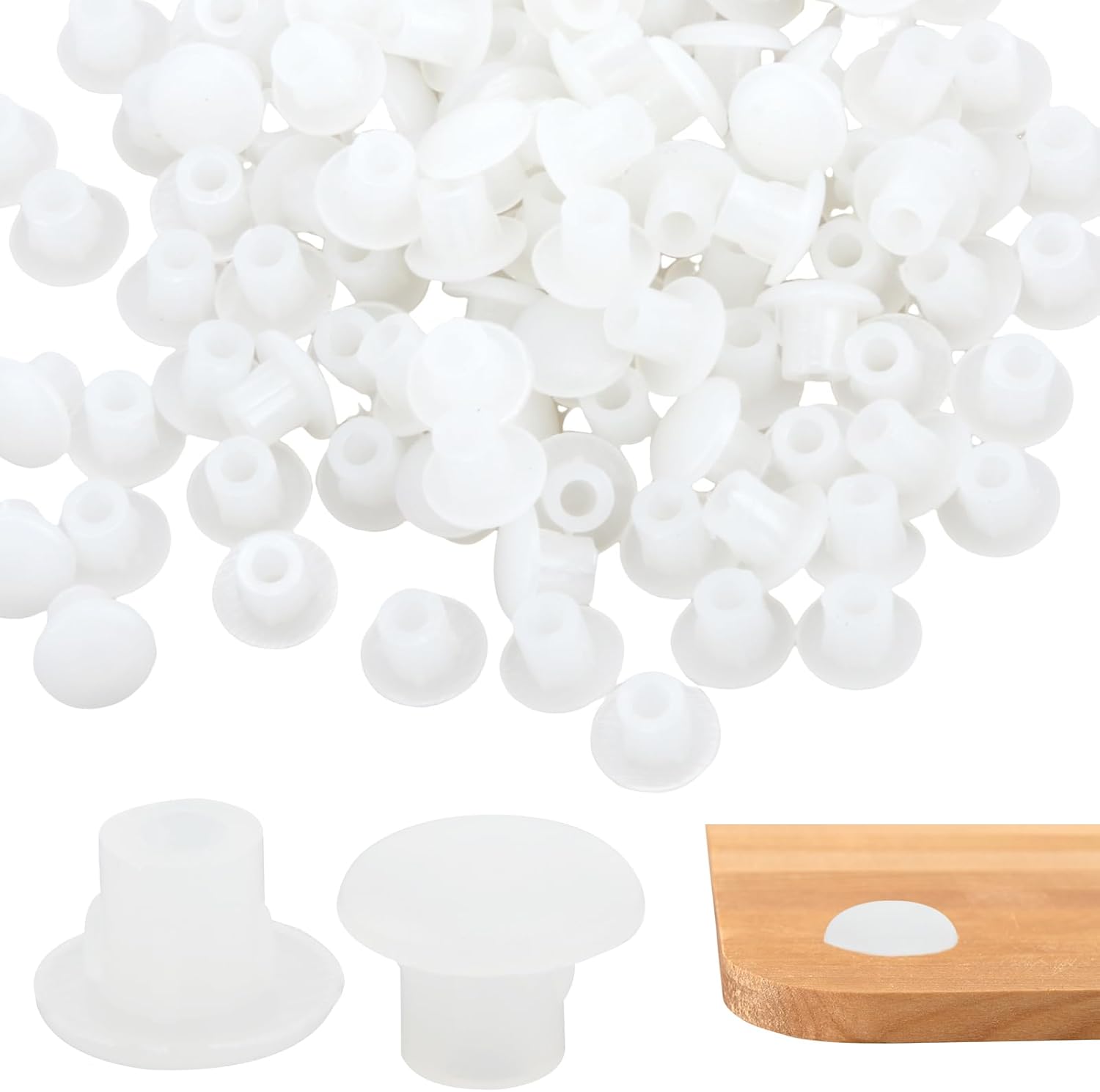 Amazon.com: Oreutkd 100 PCS 3/16"(5mm) Durable Flush Type Screw Cover ...